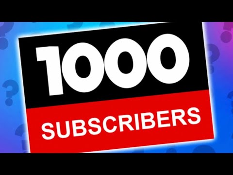 1,000 SUBSCRIBERS GOAL… - YouTube