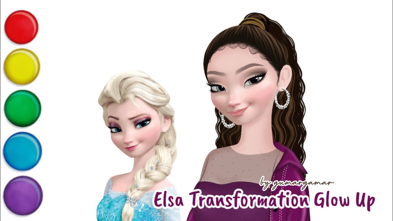 Elsa frozen glow up transformation Ayu tingting style makeup single Jangan YaDek edit on ...