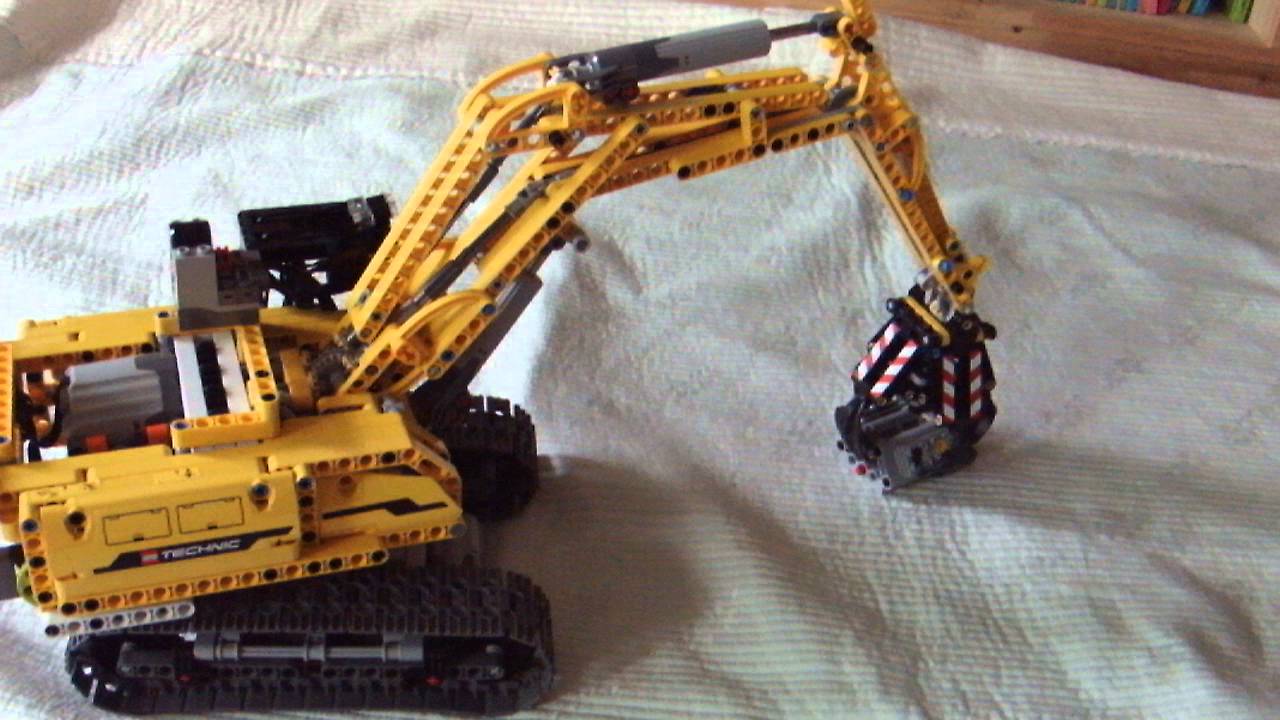 Lego 42006 Motorization 4 motors with Gear box - YouTube