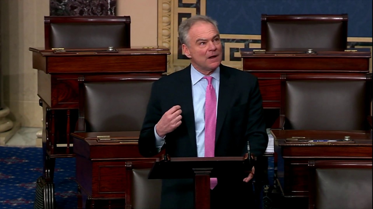 Virginia Senator Tim Kaine announces he will convict Trump - YouTube