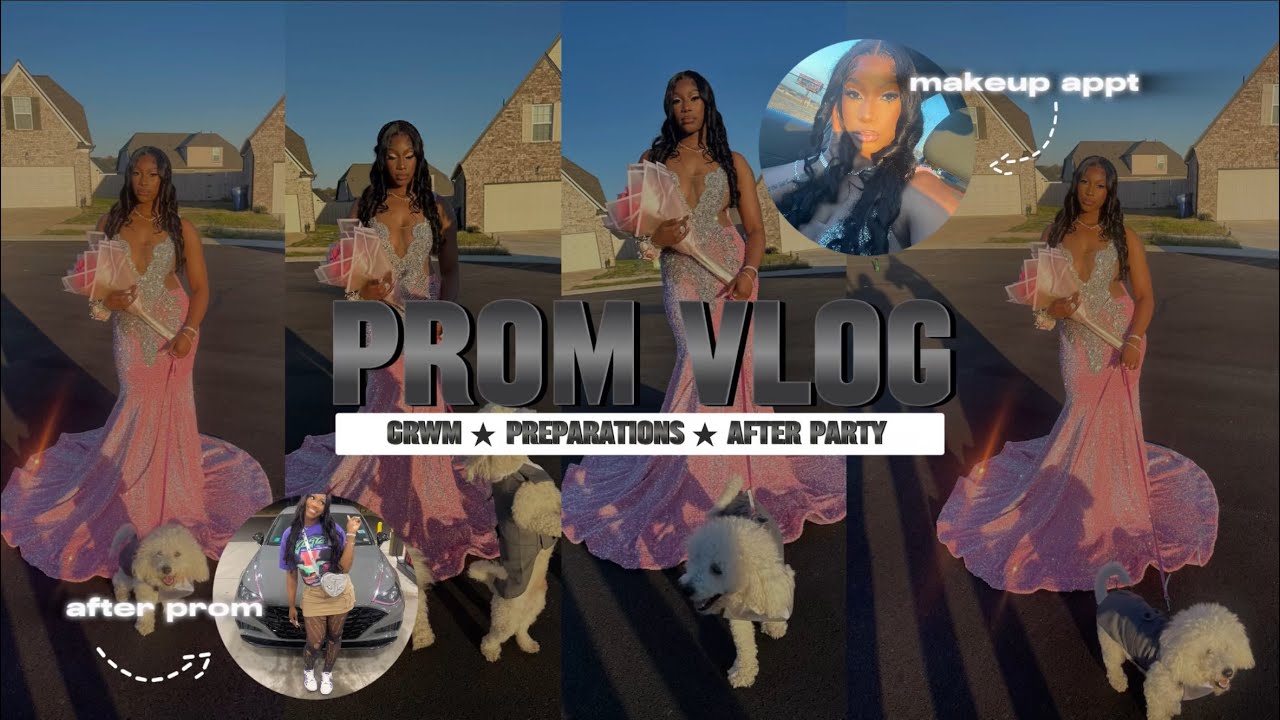 JUNIOR PROM 2024 VLOG: grwm, appointments, hair, makeup, errands + more ...