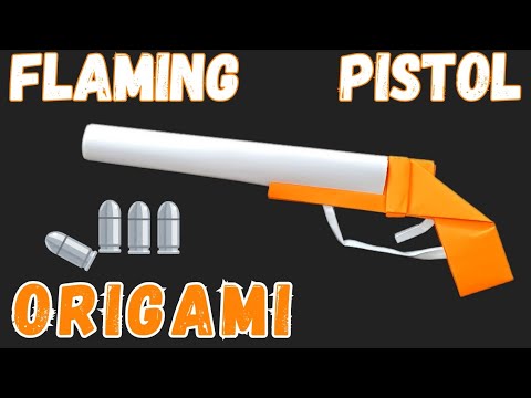 FLARE PISTOL WEAPON ORIGAMI / HOW TO MAKE PAPER WEAPON CRAFT. - YouTube