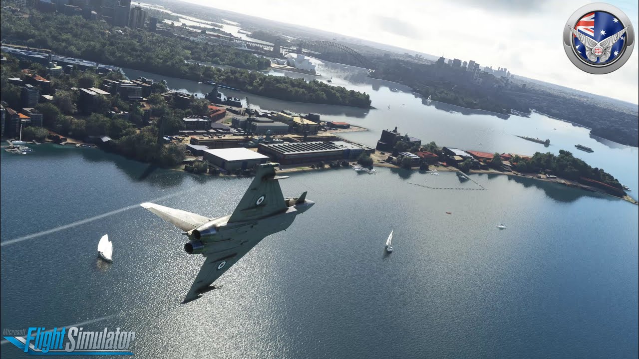 Eurofighter Typhoon by CJ Simulations - Quick Sydney Loop Joy Flight ...