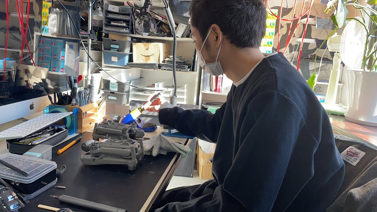 Mavic Air 2S ESCエラー電源管理ボード交換修理 - YouTube