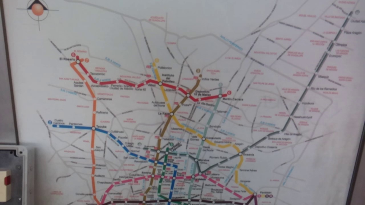 Mapa del metro ciudad de mexico - YouTube