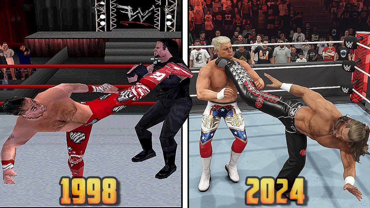 The Evolution of Sweet Chin Music!!! (WWF War Zone - WWE 2K24) - YouTube