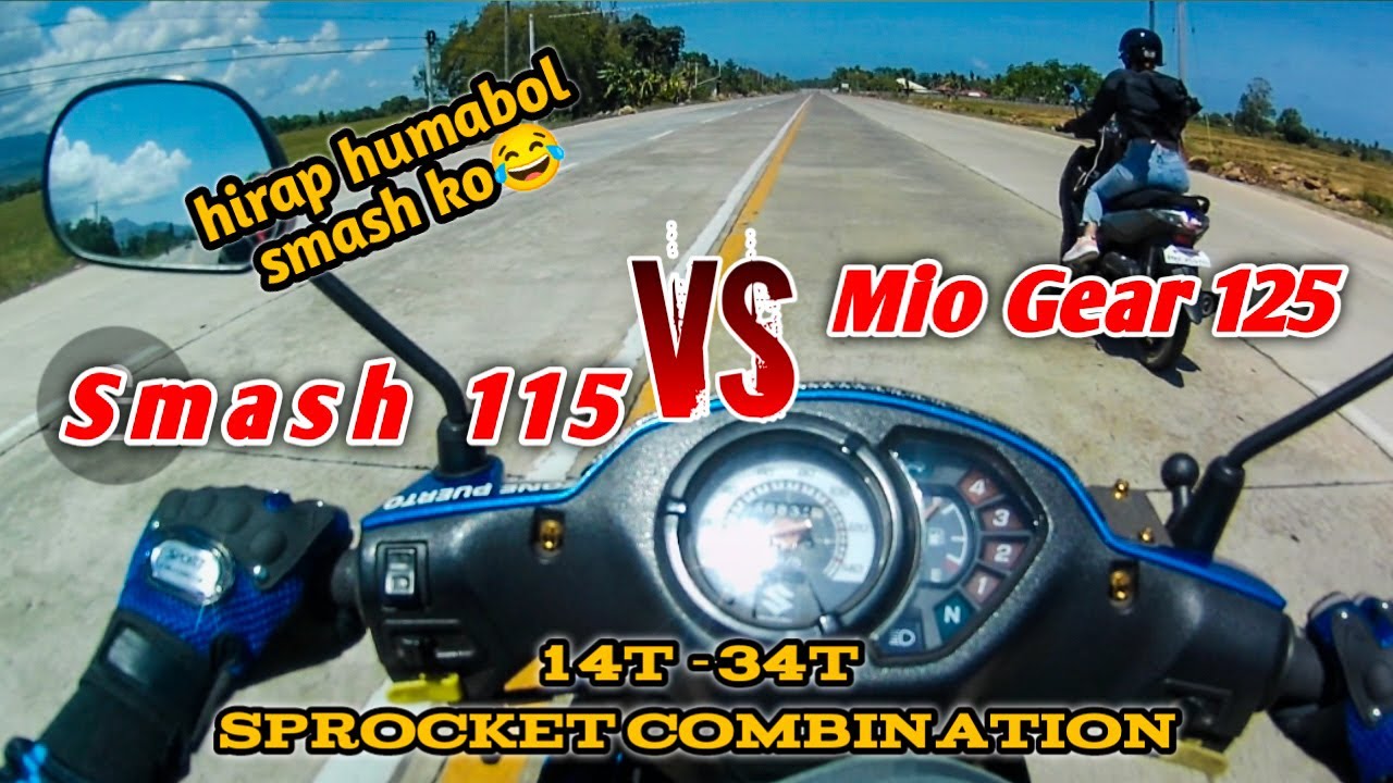 Suzuki Smash 115 VS Mio Gear 125 | bilis din pala nito hirap ang smash ...