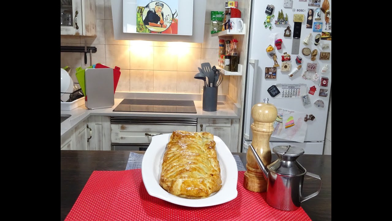 TRENZA DE HOJALDRE CON CARNE🍖🥩🍅🧅 - YouTube