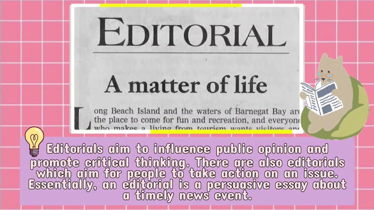 💟 (ENGLISH) What are the Steps on Writing an Editorial Article? | # ...