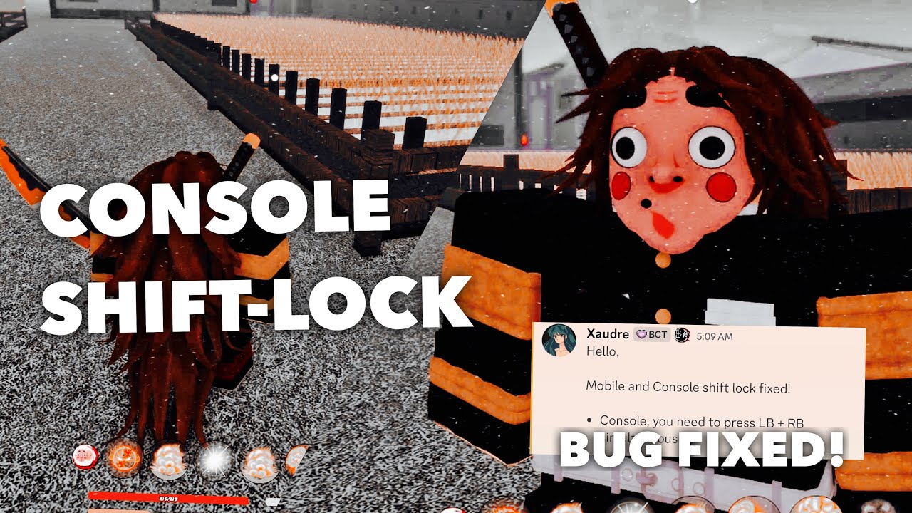 How To Enable/Disable Shift-Lock On Console | Demon Fall - YouTube