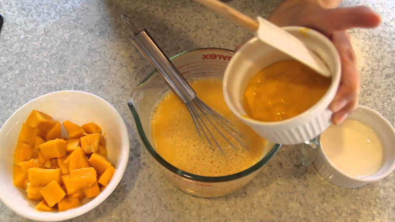 mango pudding - YouTube
