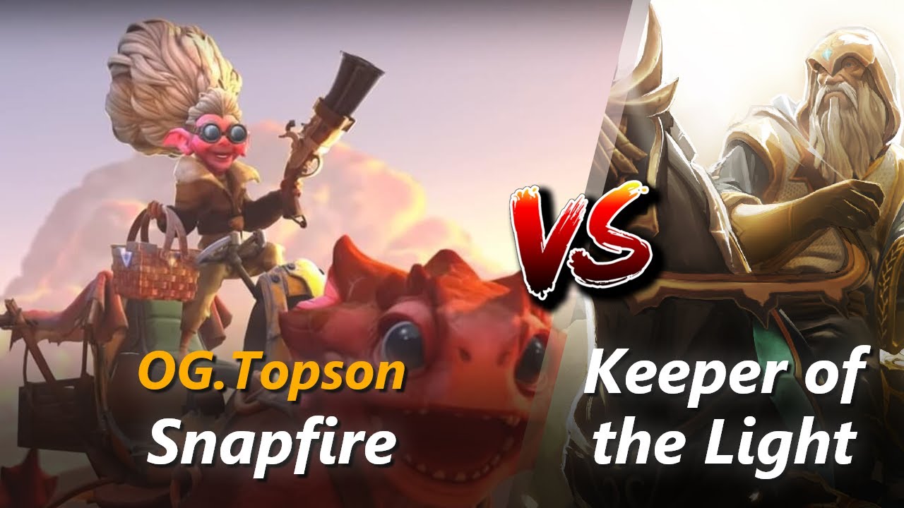 Topson mid Snapfire vs Keeper of the Light | First 10 minutes - YouTube
