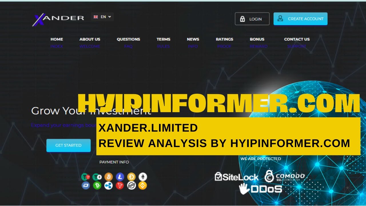 xander.limited Review Analysis by Hyipinformer com - YouTube