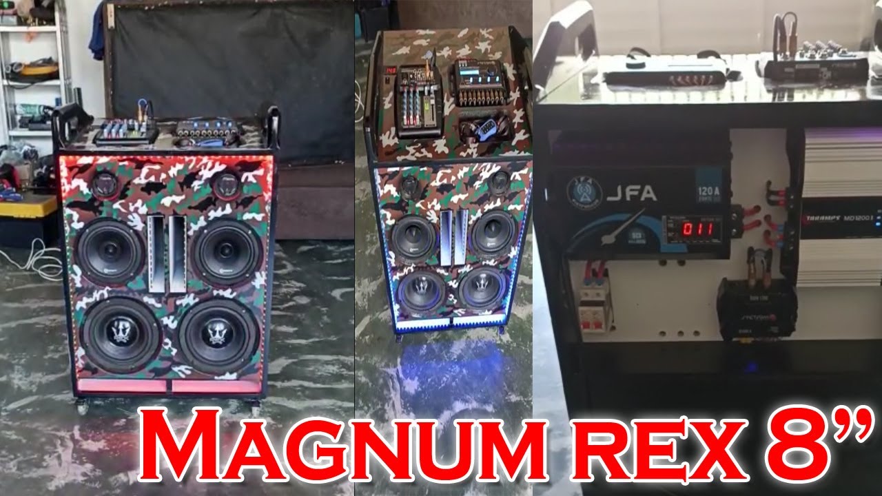 CAIXA BOB COM 2 SUBS MAGNUM REX 650W 8" TOCANDO MUITO FORTE COM TARAMPS ...