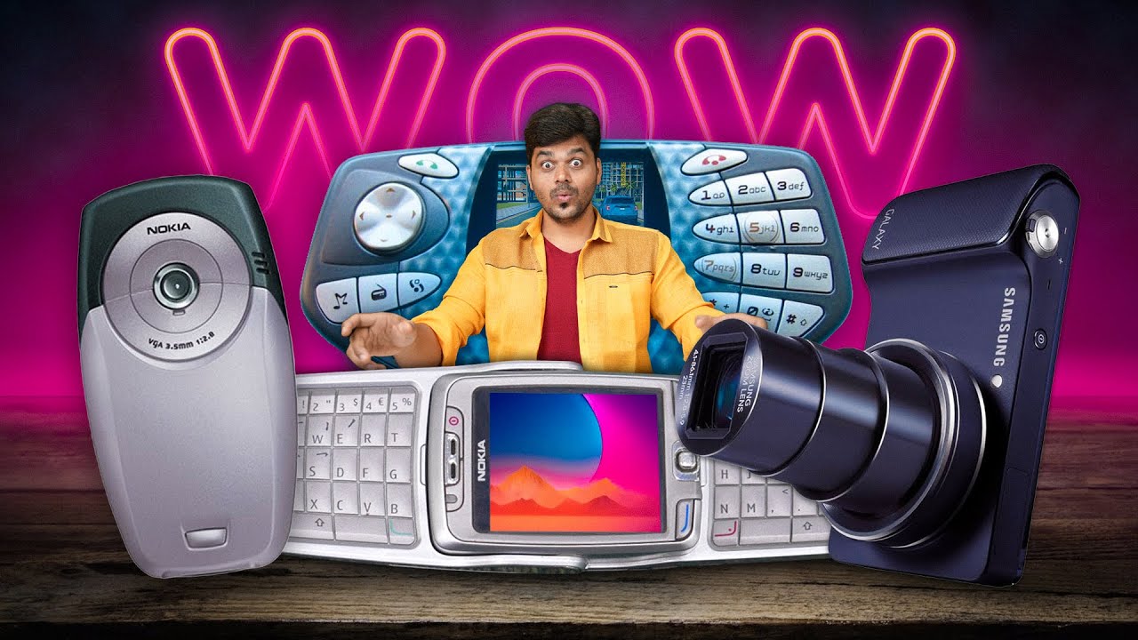 👀 இப்டியல்லாம்கூட Phones இருந்துச்சா..!!🙄 Weird Retro Phones🔥My Hands ...