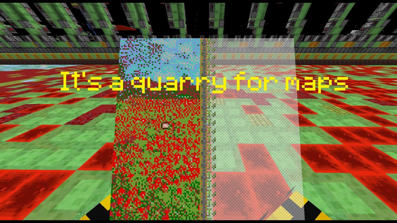 Full-block map art quarry (demo) - YouTube