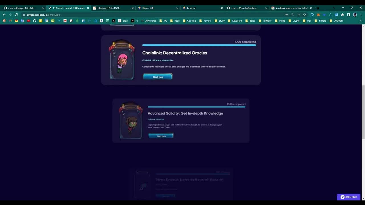 #1 Solidity Tutorial & Ethereum Blockchain Programming Course CryptoZombies Google Chrome 2023 0 ...