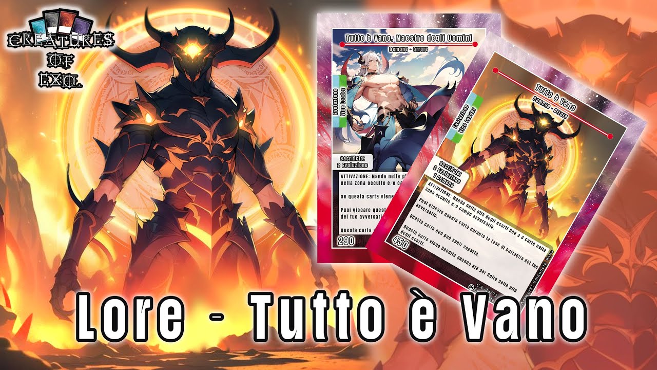 Lore - Tutto è Vano - Creatures of Exo TCG - YouTube
