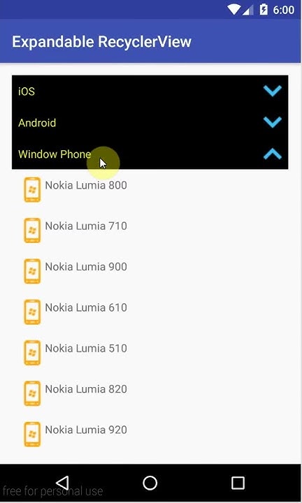 Expandable List View by RecyclerView in Android - YouTube