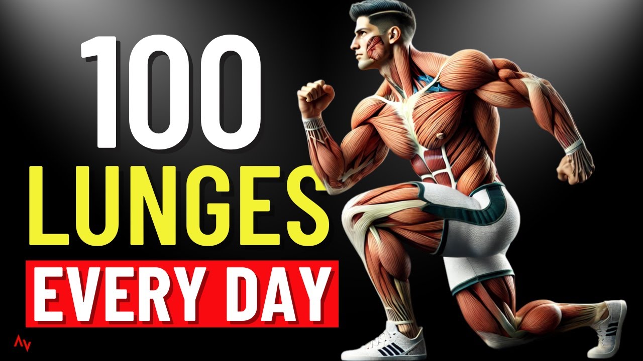 What happens to your body if you DO 100 LUNGES EVERY DAY! (Step by Step ...