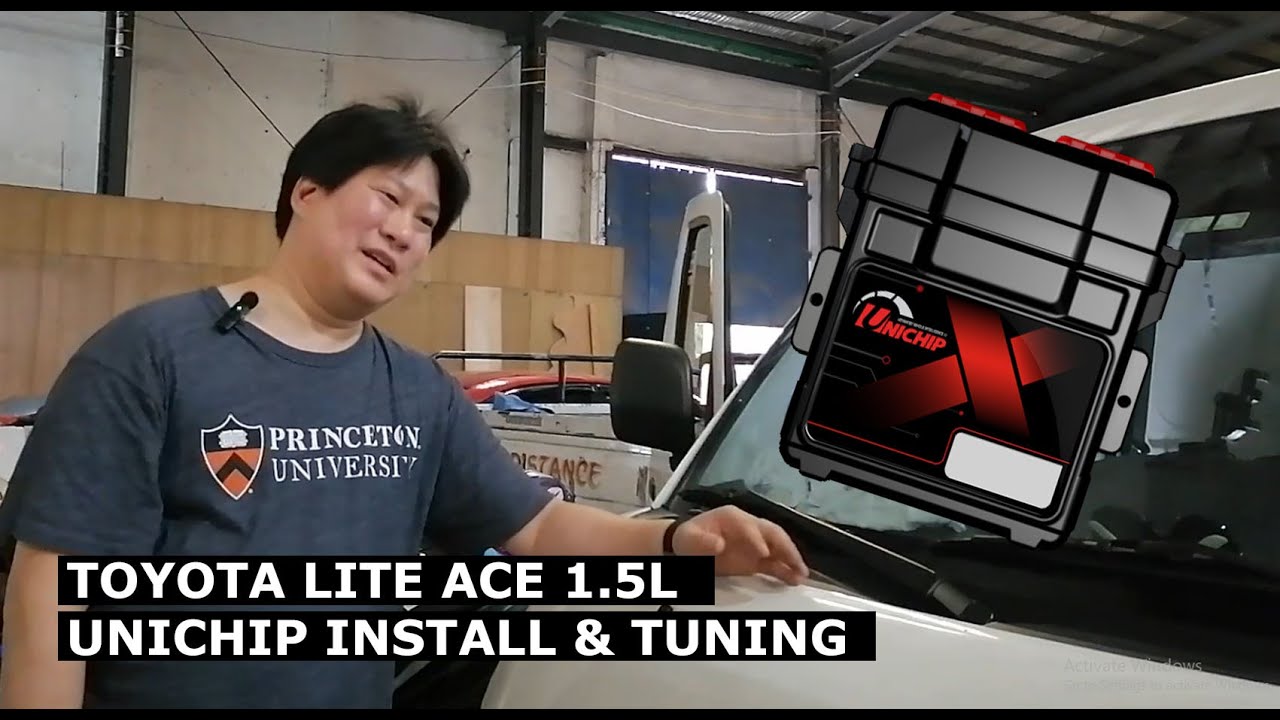 Toyota Lite Ace 1.5L Unichip ECU Remap Install & Dyno Tuning - YouTube