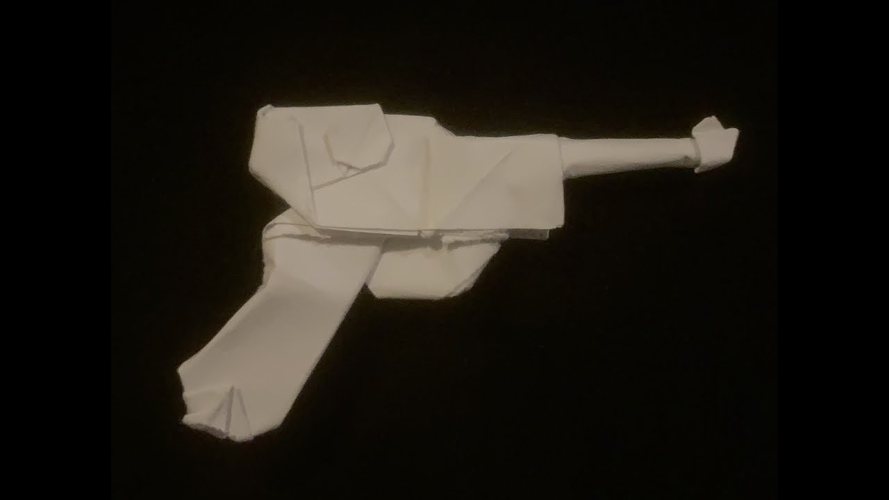 origami p08 luger - YouTube