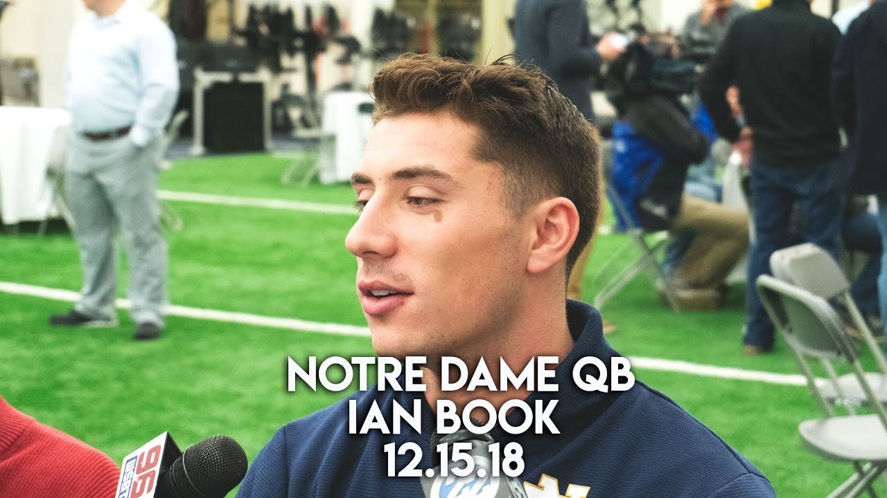 Notre Dame QB Ian Book | 12.15.18 - YouTube