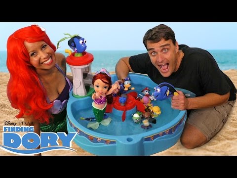 Finding Dory- Little Mermaid- Paw Patrol- Pool Party || Disney Toy ...