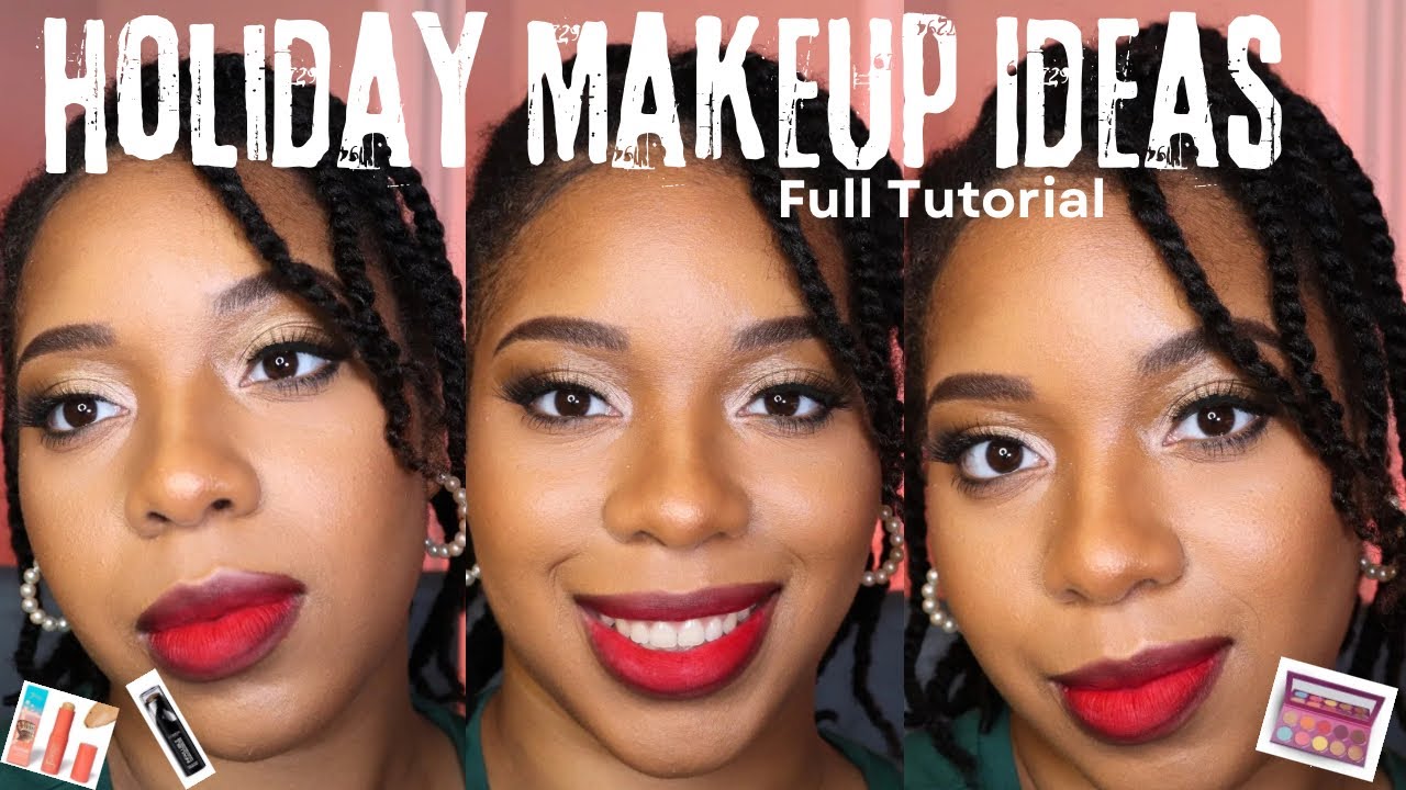 Full Tutorial| Holiday Makeup Ideas - YouTube
