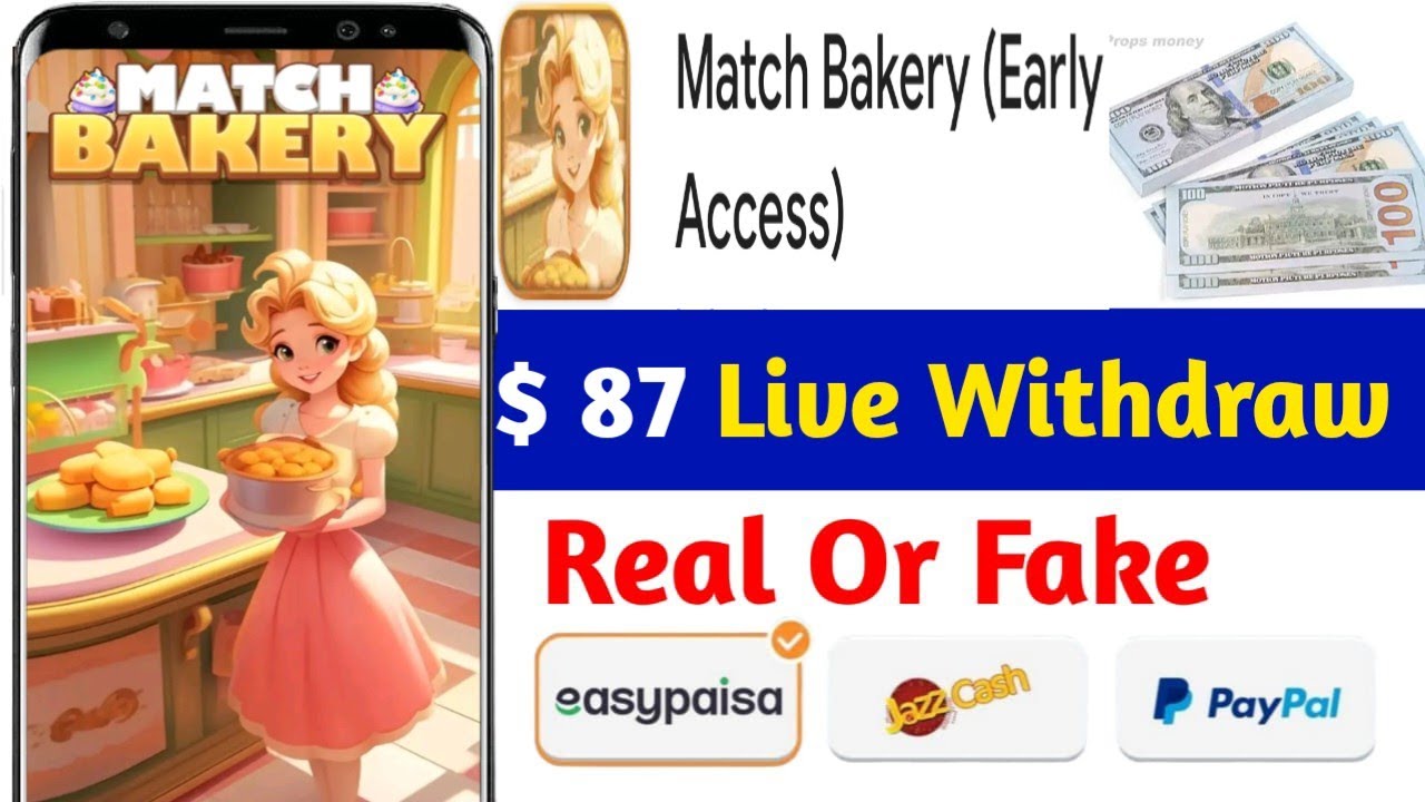 Match bakery app real or fake | Match bakery se withdrawal kaise kare ...