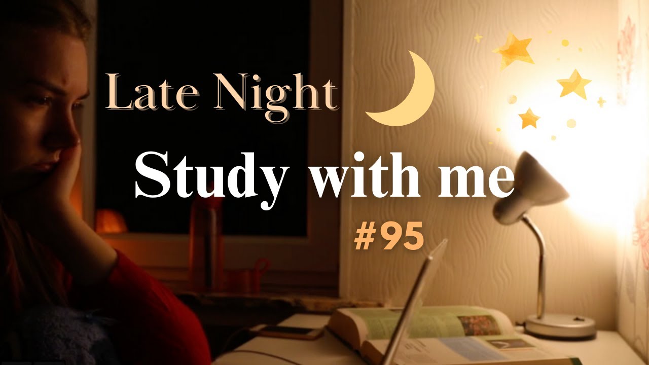 1-Hour Study with Me Late Night 🌙 | Lofi study music 🎵 | Pomodoro 25/5 ...