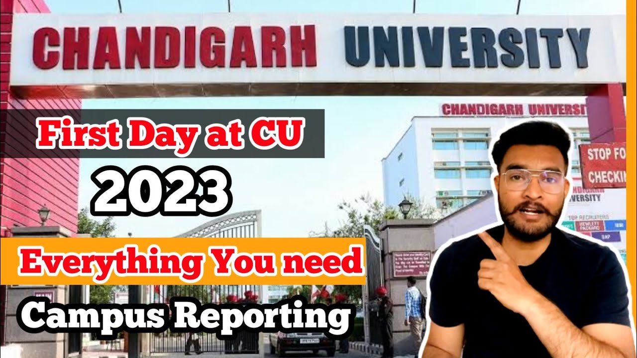 First Day at Chandigarh University | Reporting Details CU| Campus ...