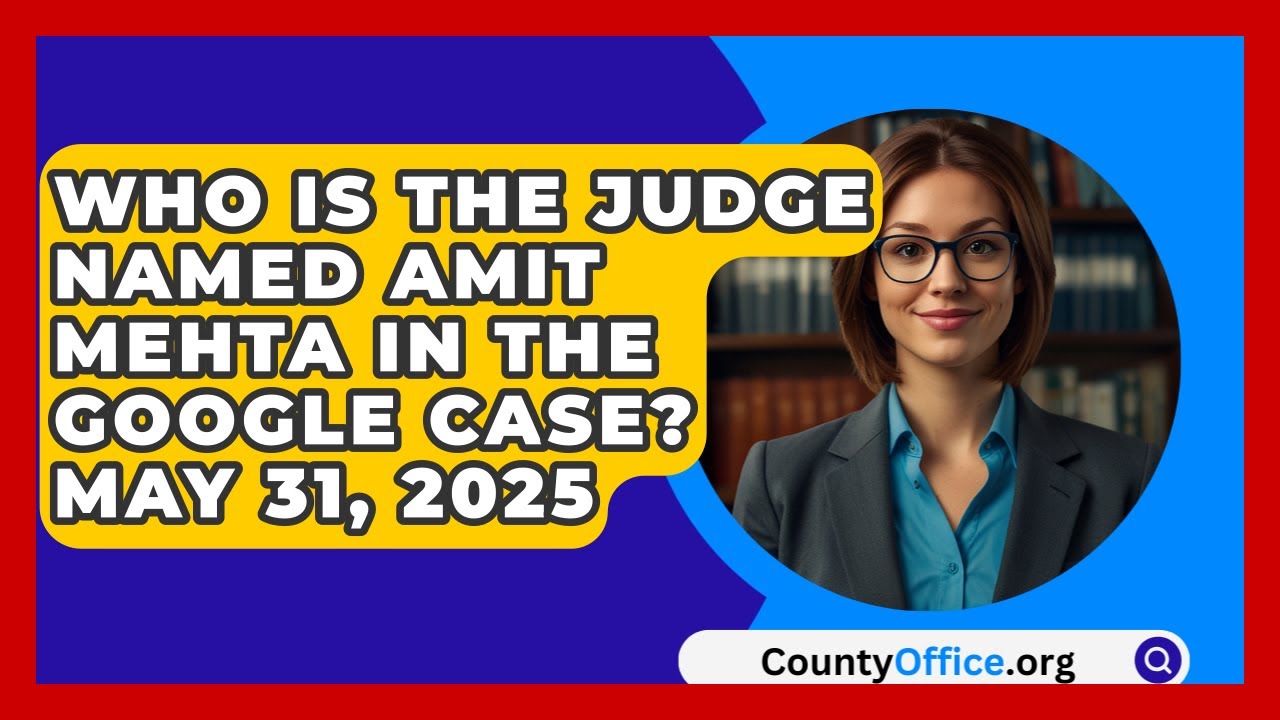 Who Is The Judge Named Amit Mehta In The Google Case? May 31, 2025 ...