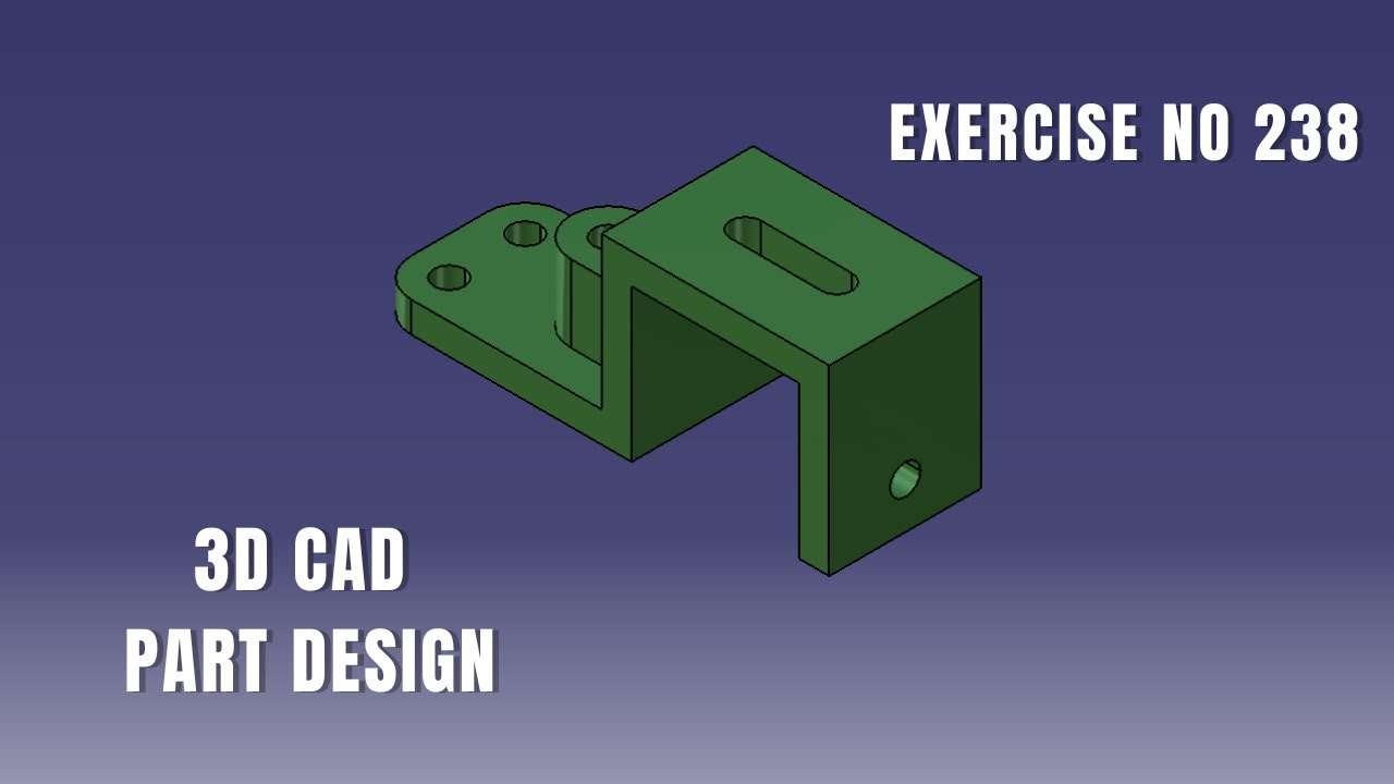 CAD Design Exercise 238 | Catia v5 tutorial exercise I Part Design ...