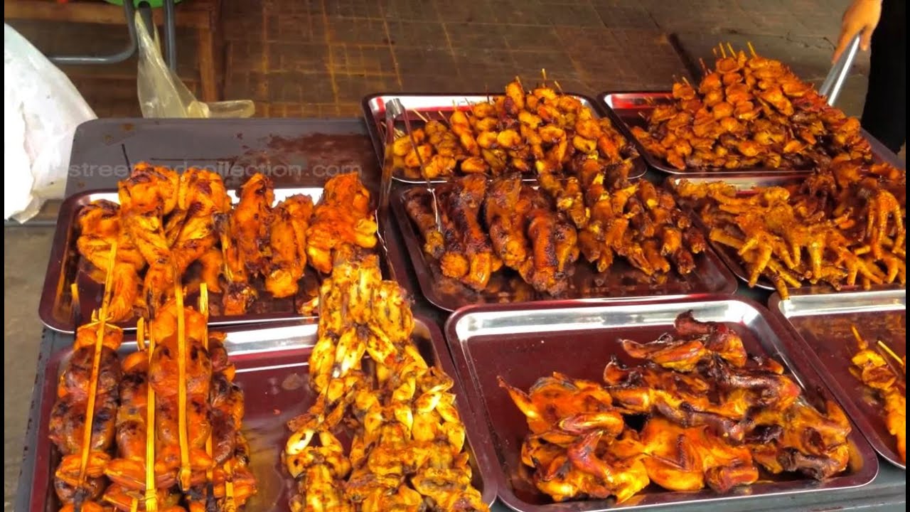 Grilled frogs | grilled chicken and a variety of exotic foods in ...