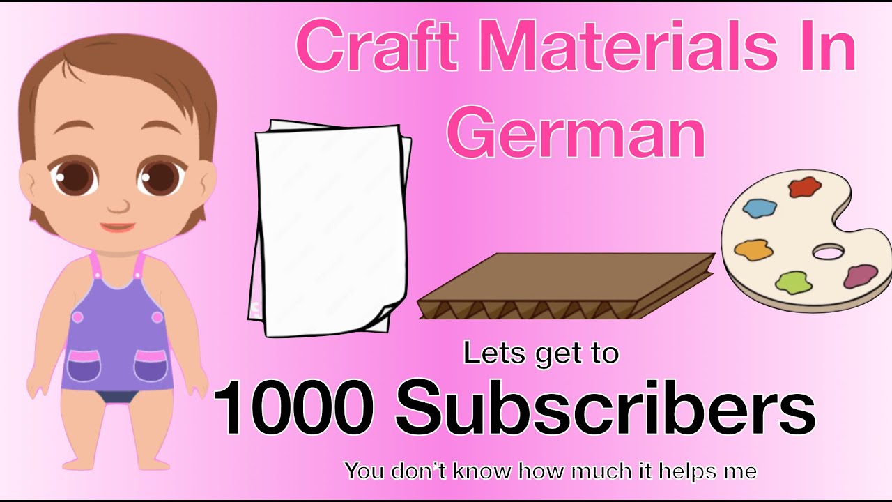 Master GERMAN Crafts in 30 DAYS with These Essential Materials! - YouTube