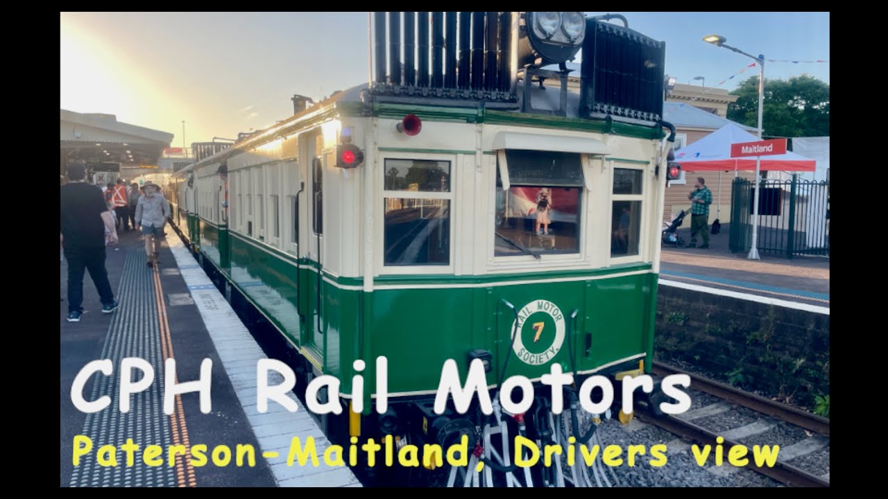 Steamfest: CPH Rail Motor Trip, Paterson to Maitland, Driver's View ...