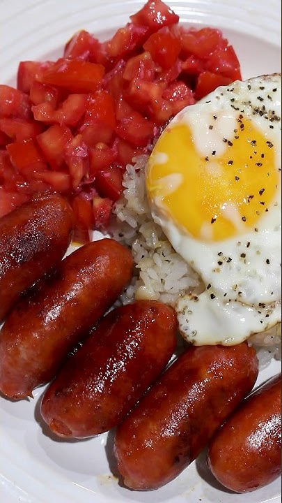 Longsilog (Sausage, Garlic Fried Rice, & Egg) #filipinofood - YouTube