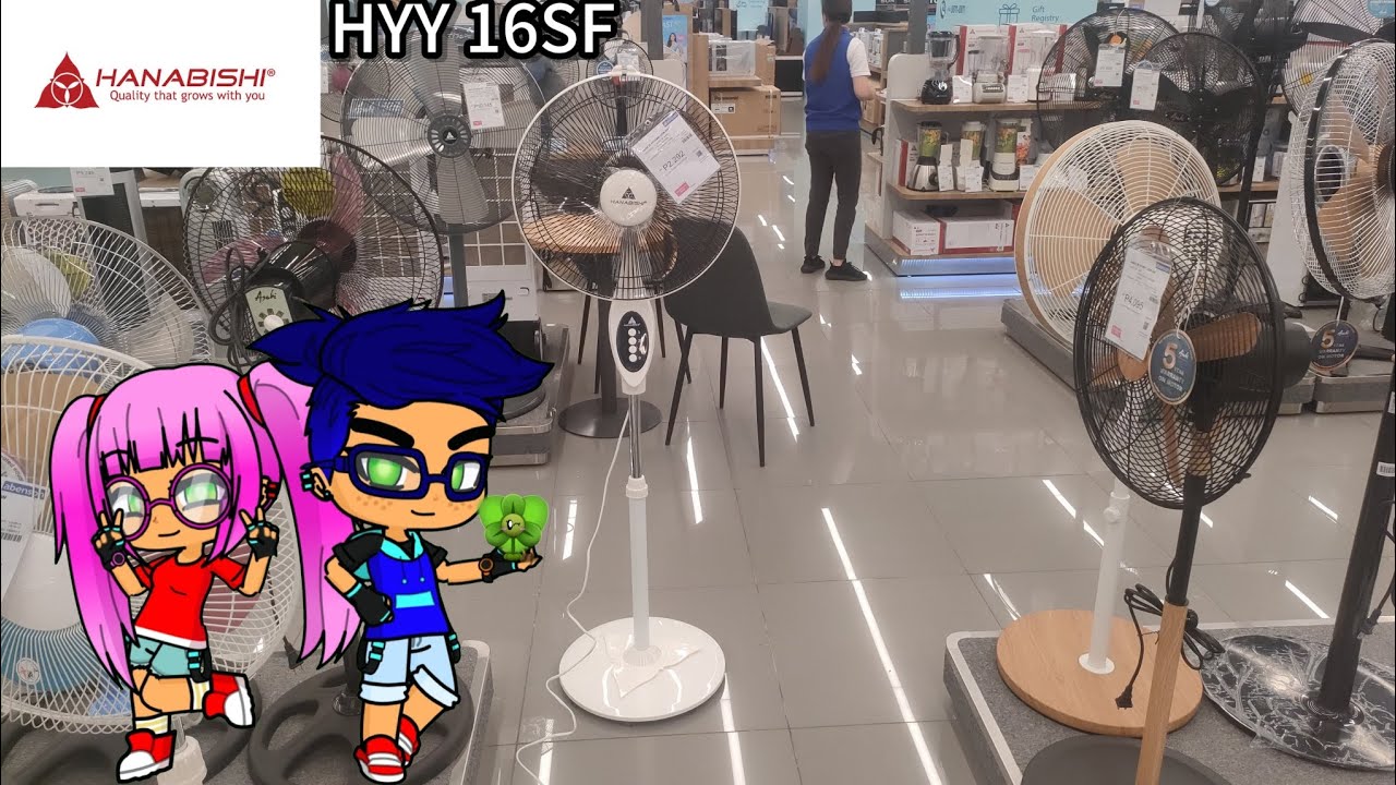 16" Hanabishi Ying yang Stand Fan HYY 16SF| The PVZBloverFan ™ - YouTube