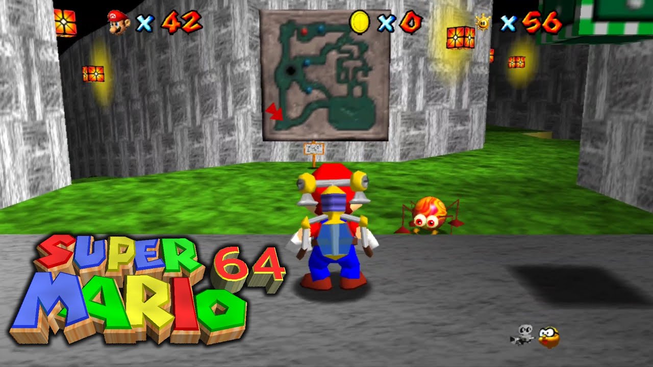 Super Mario 64 Water Bomb Sunshine HD Textures Sunshine Full Screen 16: ...