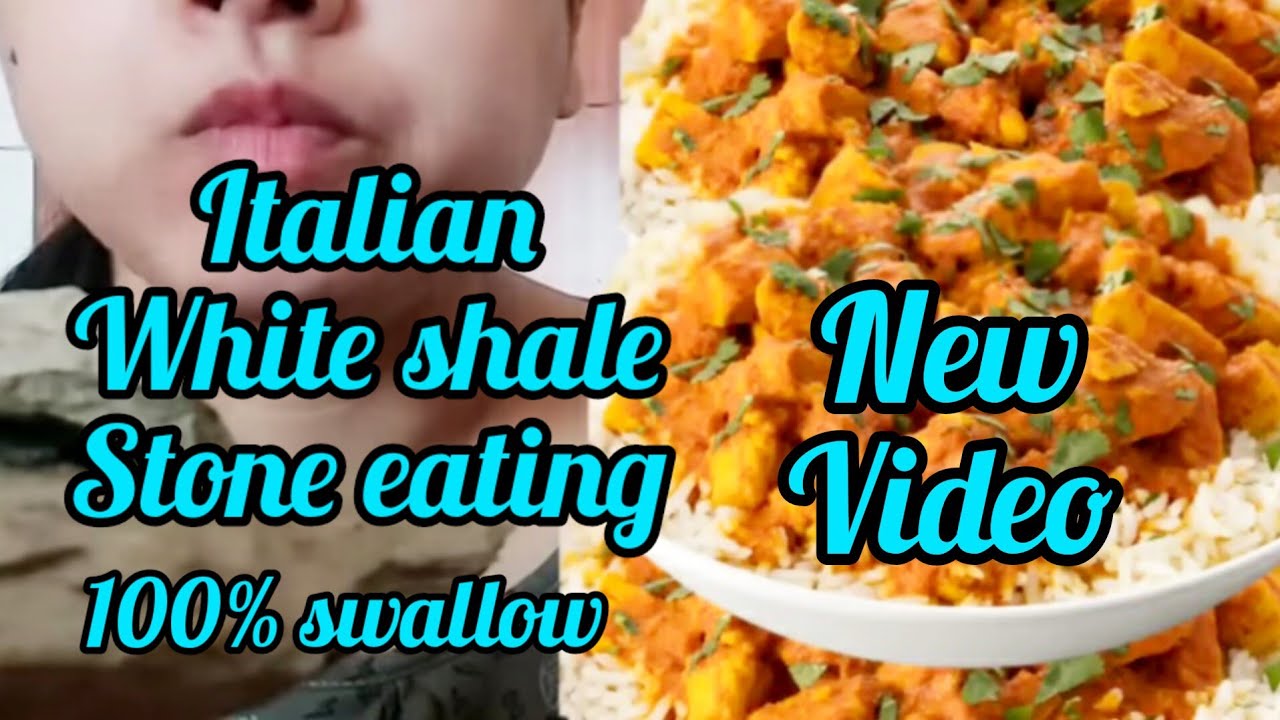 Italian white shale stone eating...🤍🤤 - YouTube