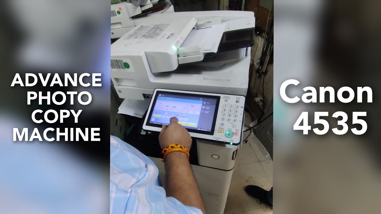Canon 4535I Advance front Back Photocopy Machine - Techy Ekant - YouTube