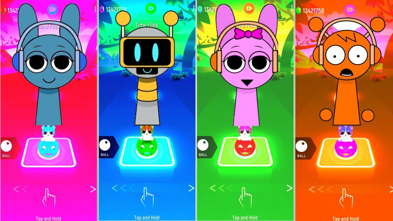 Sprunki Pinki 🆚 Sprunki Reddy 🆚 Sprunki Incredibox Music 🆚 Sprunki Sky ...