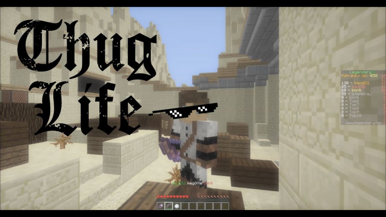 Minecraft Íjászat!! [THUG LIFE] [ ONE SHOT,ONE KILL! ] - YouTube