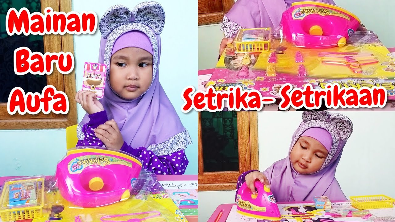 MAINAN SETRIKA - SETRIKAAN BAJU | MAINAN BARU ANAK SERU !!! - YouTube