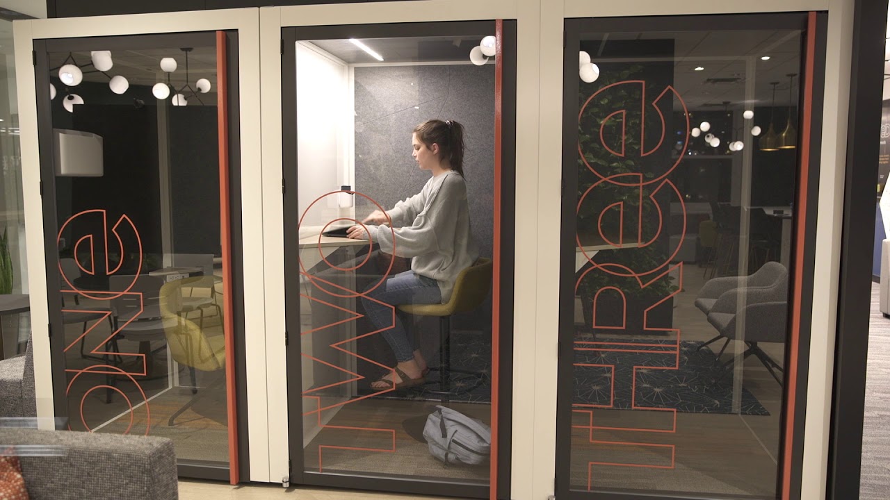 WiggleRoom Privacy Pod for Open Learning Environment - YouTube