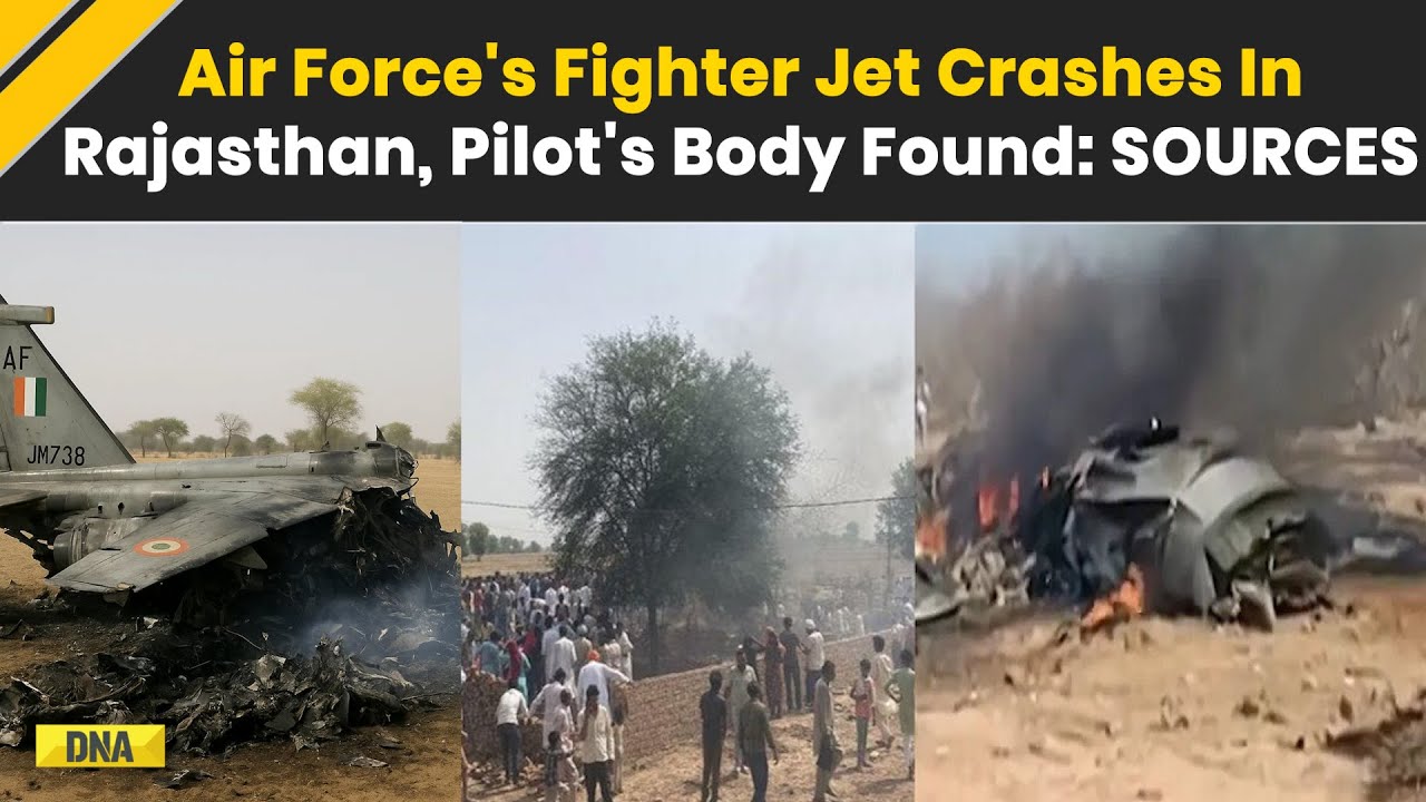 IAF's Jaguar Fighter Aircraft Crashes Near Churu District Of Rajasthan ...