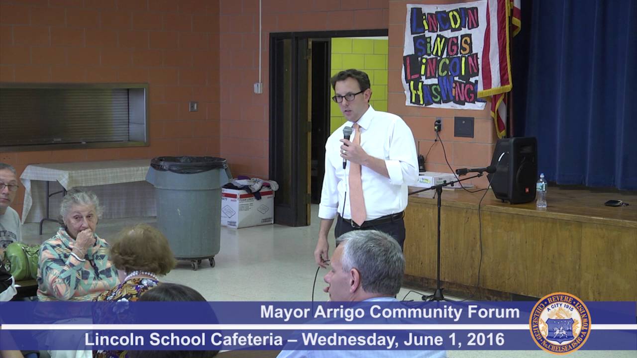 Mayor Arrigo Community Forum, Ward 3: Lincoln School Cafeteria, June 1 ...