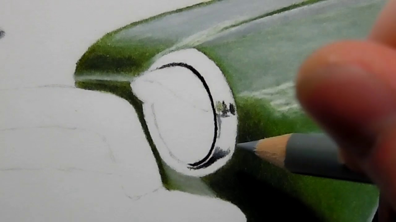 Drawing a 1954 Chevy 3100 Pickup (Commissioned Work) - YouTube