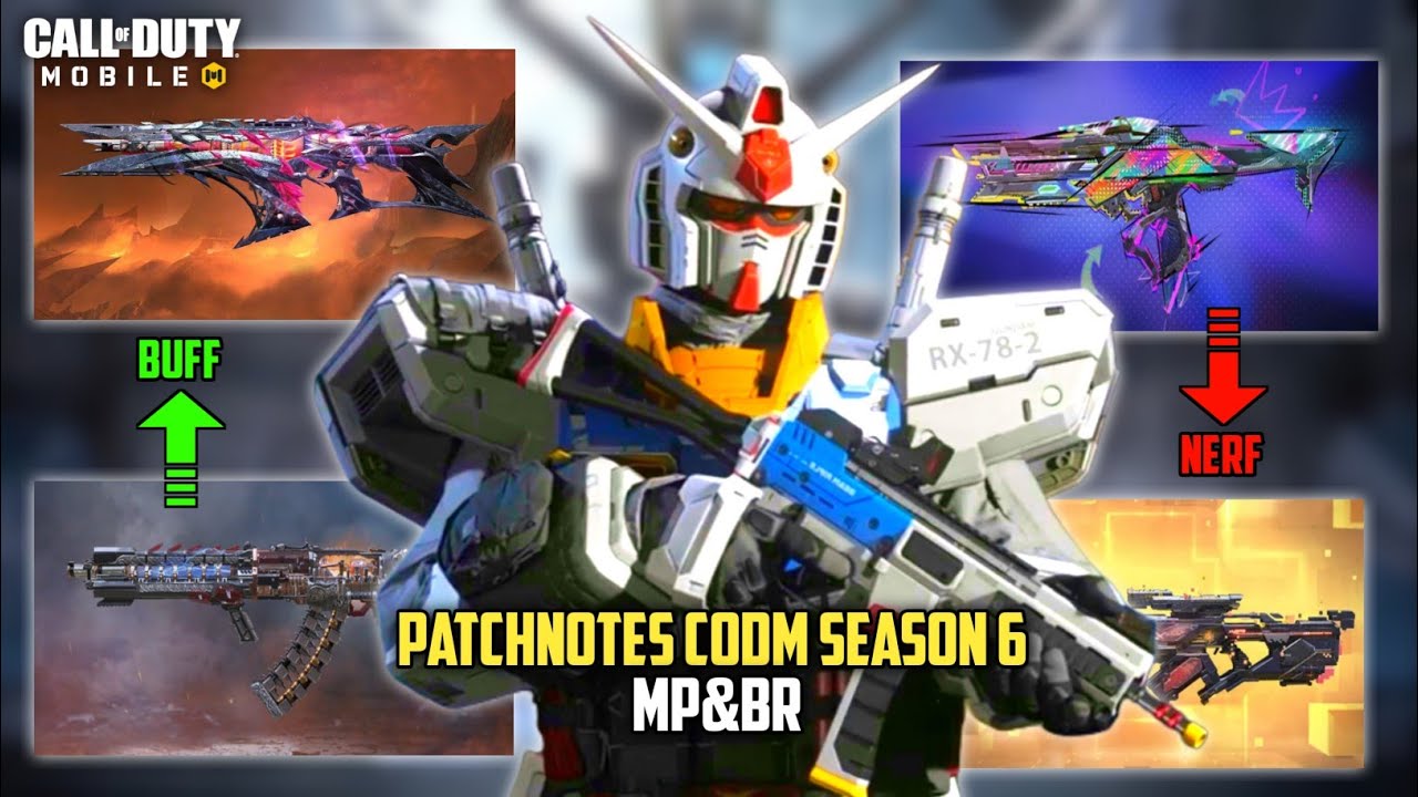 Nerf & Buff codm season 6 - Patch Notes cod mobile season 6 (2025) MP ...